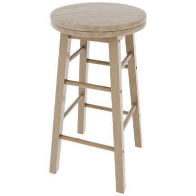 Chef Vida Wooden Revolving Bar Stool Breakfast Bar