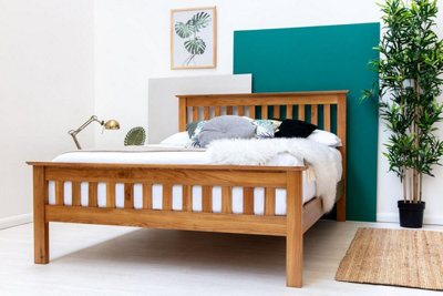 King farmhouse bed frame store