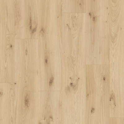 Chels Royal Oak Beige Brown Wood Effect Click Laminate Flooring-Plank ...