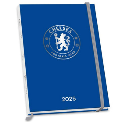 CHELSEA FC 2025 CREST A5 DIARY BLUE/SILVER (ONE SIZE)