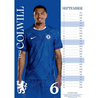 Chelsea FC 2026 A3 Wall Calendar Multicoloured (One Size)