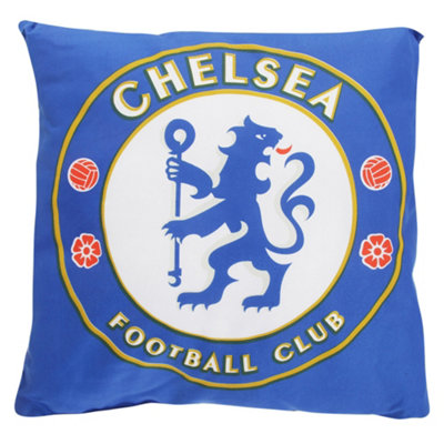 Chelsea FC Childrens/Kids Official Filled Football Crest Cushion Blue ...
