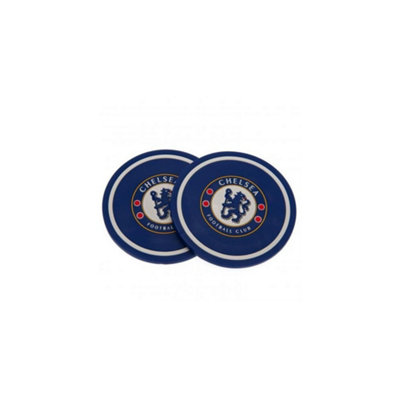 Chelsea FC Coaster (Pack of 2) Navy (One Size) | DIY at B&Q