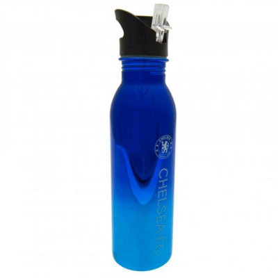 Chelsea FC Metallic Sports Bottle Blue (One Size)