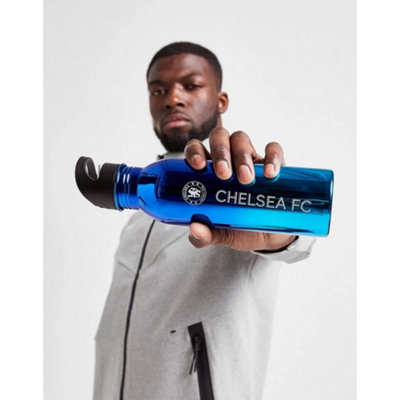 Chelsea FC Metallic Sports Bottle Blue (One Size)