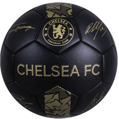 Chelsea FC Phantom Signature Football Black/Gold (5)