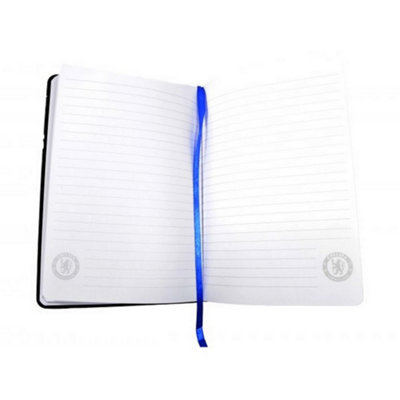 Chelsea FC Premium Crest A5 Notebook Black/Blue (One Size)