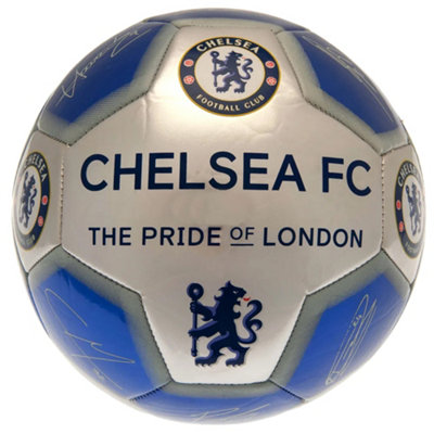 Chelsea FC Signature 26 Panel Football Blue/White (5)