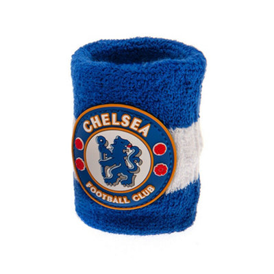 Chelsea FC Unisex Adult Crest Cotton Wristband (Pack of 2) Royal Blue ...
