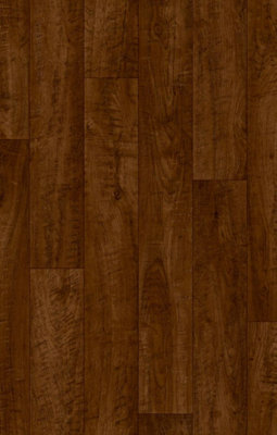 Cherry Oak Effect Vinyl Flooring 5m x 4m (20m2) | DIY at B&Q