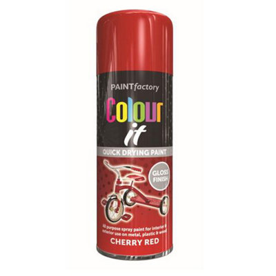 Cherry Red Gloss Paint 400ml (Spray) - Pack of 2