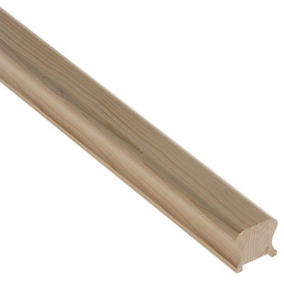 Cheshire Mouldings Hemlock Handrail (L) 3.6m (W) 59mm (T) 56mm | DIY at B&Q