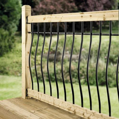 Cheshire Mouldings Tuscany Decking Balustrade Kit (W) 1800mm