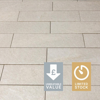 CHESHIRE PAVING STONES ARKIQUARTZ PEARL 10MM PORCELAIN BRICK SLIPS ...