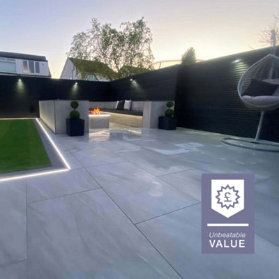 Cheshire Paving Stones County Light 20mm Porcelain Paving Slabs 900x600 ...