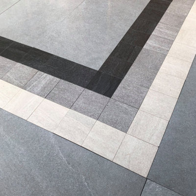 Cheshire Paving Stones Overland Dark 20mm Porcelain Setts 150x150 Pack ...