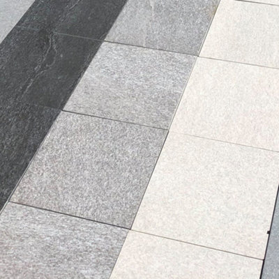 Cheshire Paving Stones Overland Dark 20mm Porcelain Setts 150x150 Pack ...
