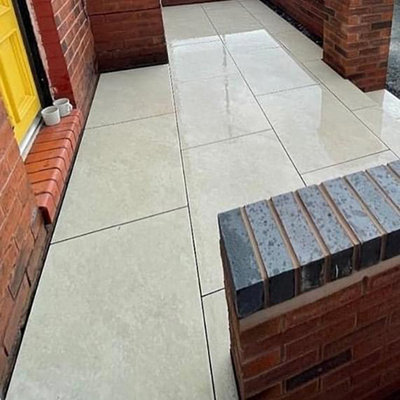 Cheshire Paving Stones White Quartz 20mm Porcelain Paving Slabs ...