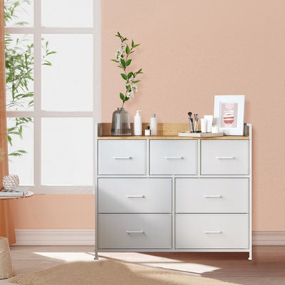 Chest of Drawers, Dresser, Bedroom Furniture, Metal Frame, 7 Drawers ...