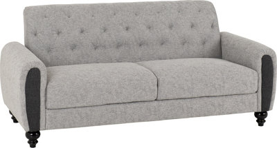Chester 3 Plus 2 Seater Sofa Upholstered in Grey Fabric 2 Man Del