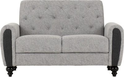 Chester 3 Plus 2 Seater Sofa Upholstered in Grey Fabric 2 Man Del