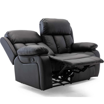 Chester Manual High Back Luxury Bond Grade Leather Recliner 2 Seater ...