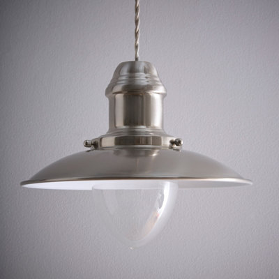 Chester Metal Satin Nickel Fisherman Non Electrical Vintage Ceiling ...
