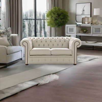 Chesterfield 2 Seater Shelly Seely Leather Sofa Settee Bespoke In ...