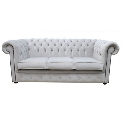 CHESTERFIELD 3 SEATER PASSION SILVER VELVET FABRIC SOFA BESPOKE IN ...