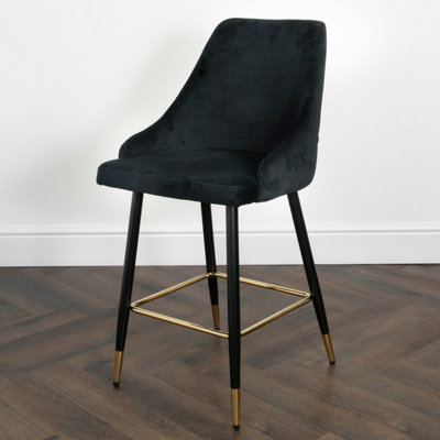Chesterfield Black Kitchen Bar Stool (set of 2) | DIY at B&Q