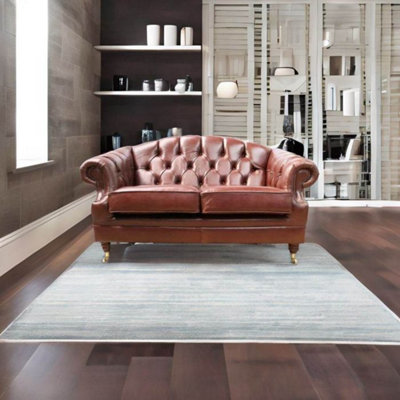Chesterfield Handmade 2 Seater Sofa Settee Old English Hazel Leather ...