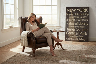 CHESTERFIELD PRINCE'S HIGH BACK WING CHAIR ANTIQUE BROWN LEATHER IN ...