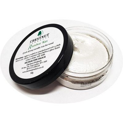 CHESTNUT PRODUCTS 32190 Rainbow Wood Finishing Wax 50g Ivory