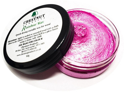 CHESTNUT PRODUCTS 32213 Rainbow Wood Finishing Wax 50g Pink