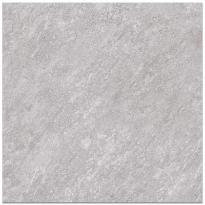 Chevrolet Light Grey Matt Stone effect porcelain outdoor Floor Tile ...