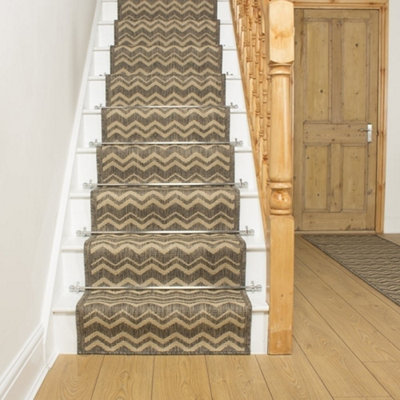 Chevron Stair Runner - Hardwearing, Non-Slip & Durable Carpet for ...