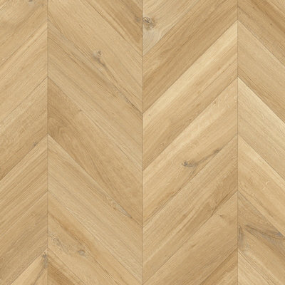 Chevron Wood Effect Vinyl (Light Oak, 9m x 2m)