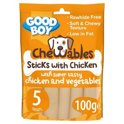 Buy Chewables Chicken Sticks 5 pack 100g x18 | DIY at B&Q