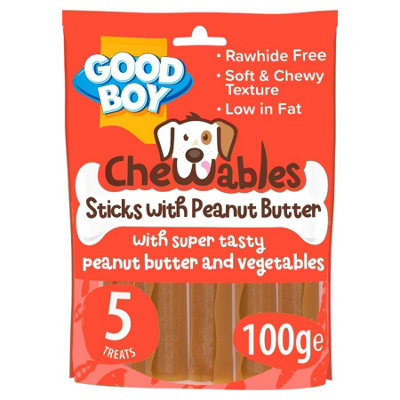 Chewables Peanut Butter Sticks 5 pack 100g x18