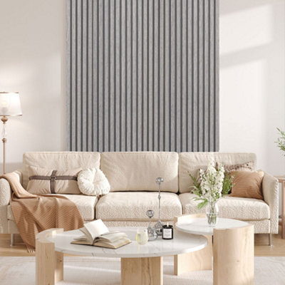 Chic 3D Wooden Slat Wallpaper, Non-Woven Paste for Stylish Wall ...