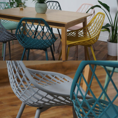 Chico Designer Plastic Chair Modern Design - Mint