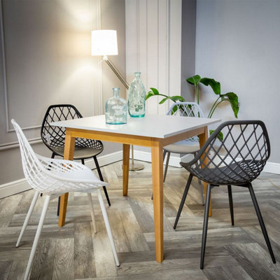 Chico Designer Plastic Chair Modern Design - Yellow