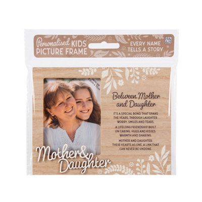 Child's Picture Frame with Sentimental Caption - Mother & Daughter ...