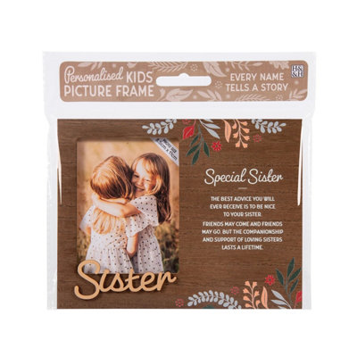Child's Picture Frame with Sentimental Caption - Sisters - For 8.5 x ...