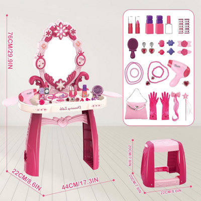 Children Dressing Table Comprehensive Play Set with Handy Carrying Case ...