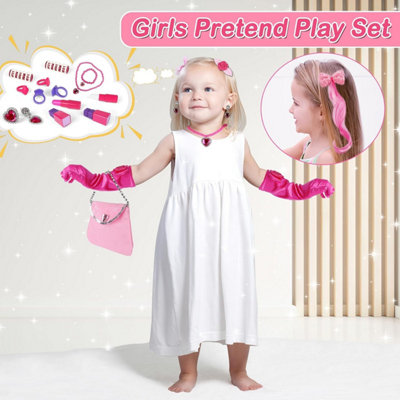 Children Dressing Table Comprehensive Play Set with Handy Carrying Case ...