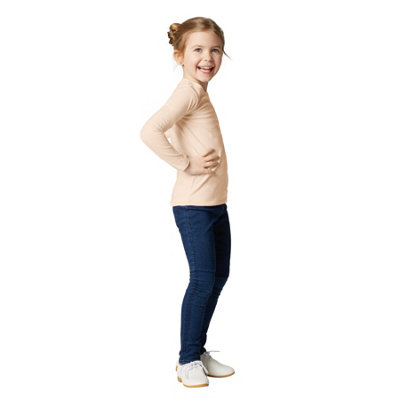 Children Long-Sleeved Top -304465 - skin color 104 (3-4y)