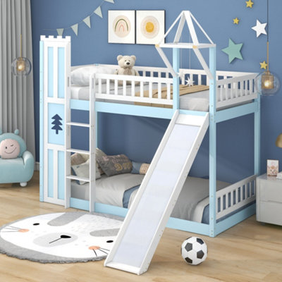 Childrens bed with slide and ladder store