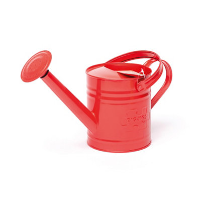 Children's Red Watering Can with Fixed Spout