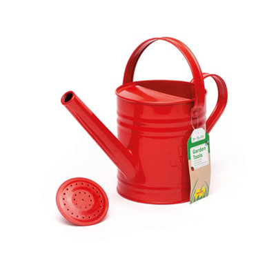 Children's Red Watering Can with Fixed Spout
